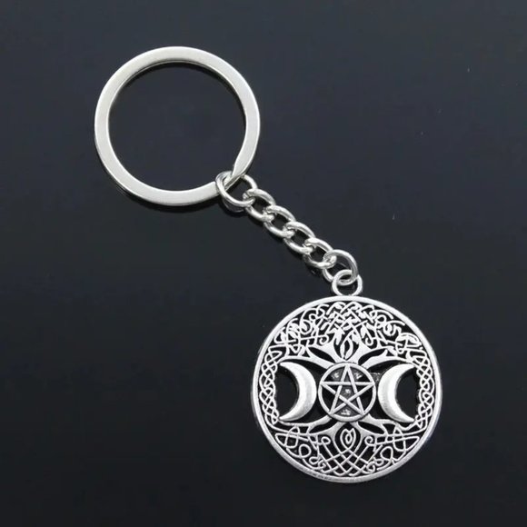 Accessories | Triple Moon Goddess Keychain | Poshmark